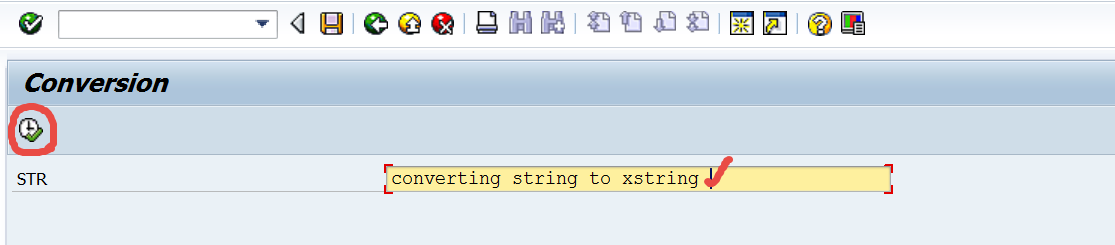 TECHSAP : Conversions : STRING to XSTRING