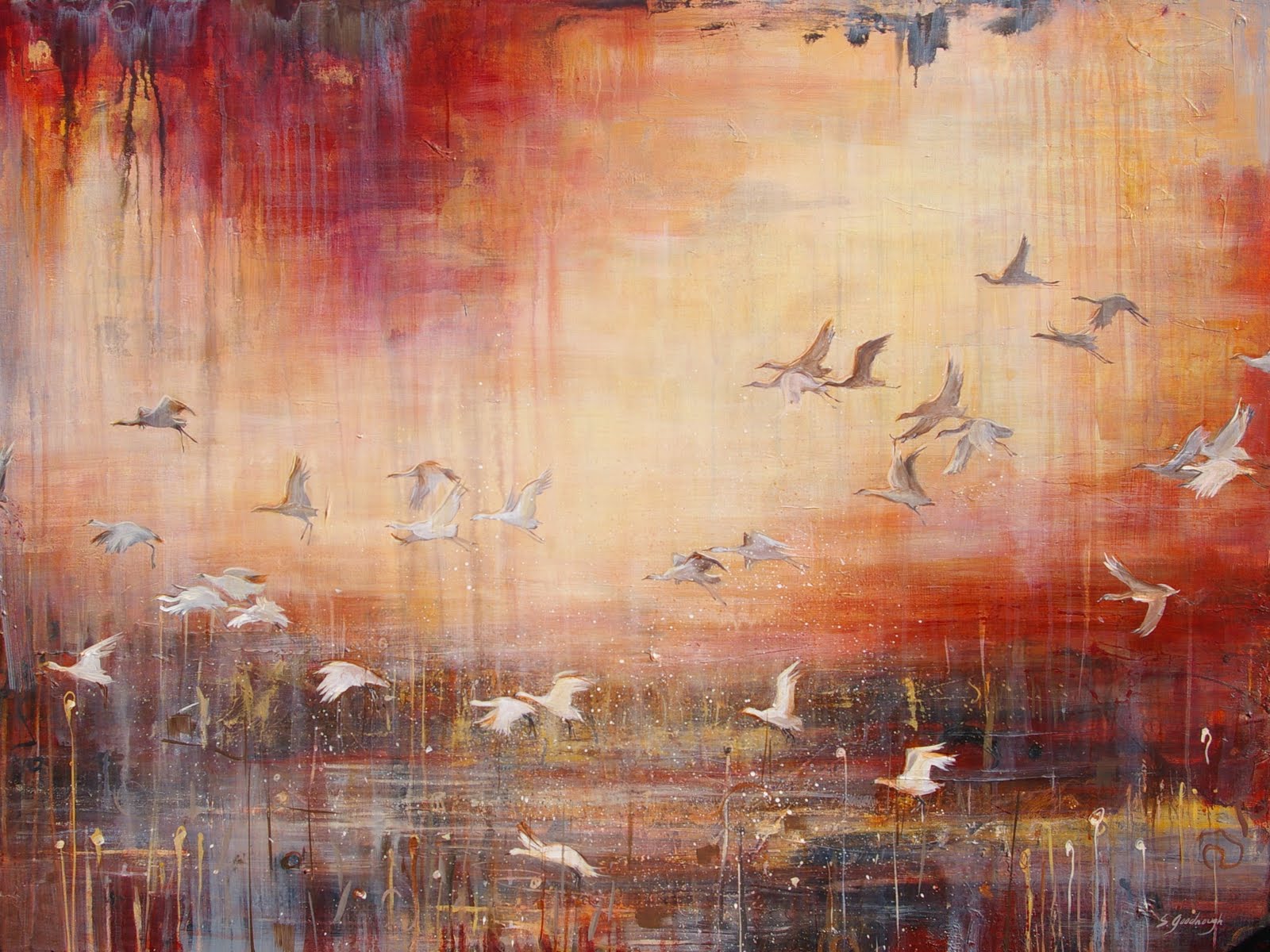 Sarah Goodnough - Celebrate Life Through Art: Birds in Flight Paintings