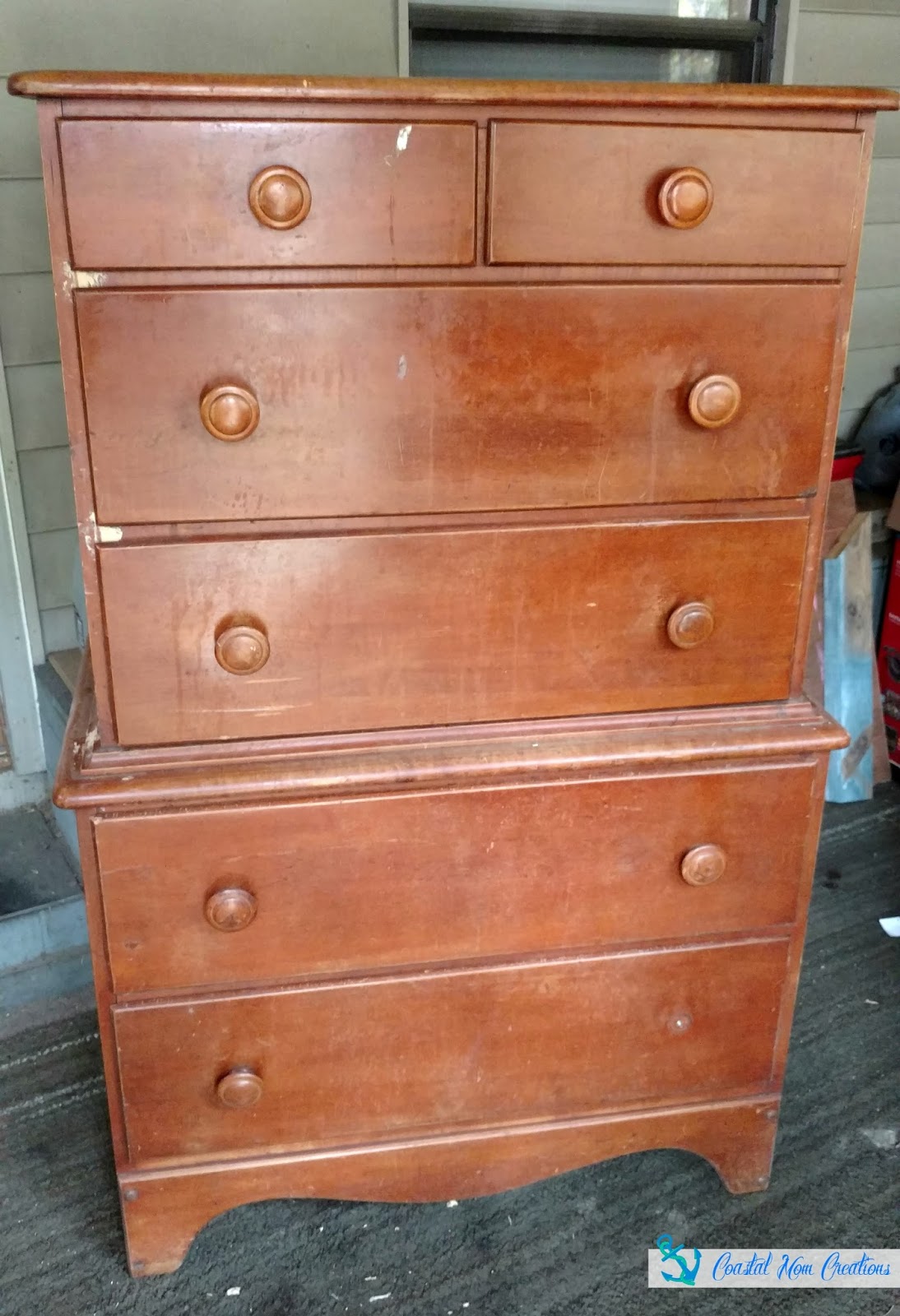 Coastal Mom Creations: Vintage Nautical Dresser