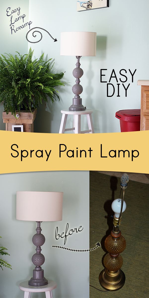 14 Thrifted Lamp and Light Makeovers | Little House of Four - Creating ...