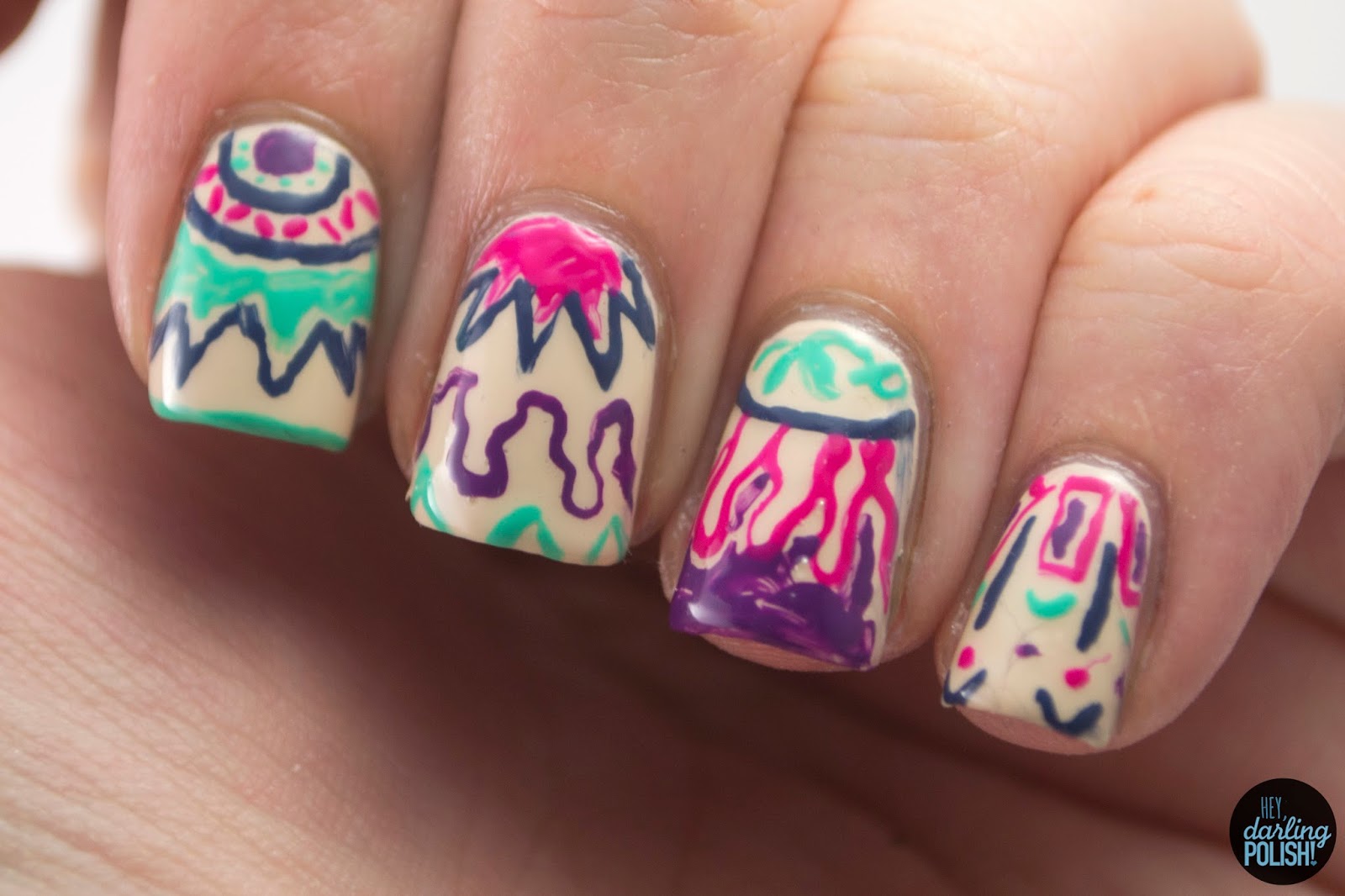 Doodle Nail Art Designs | Back To School