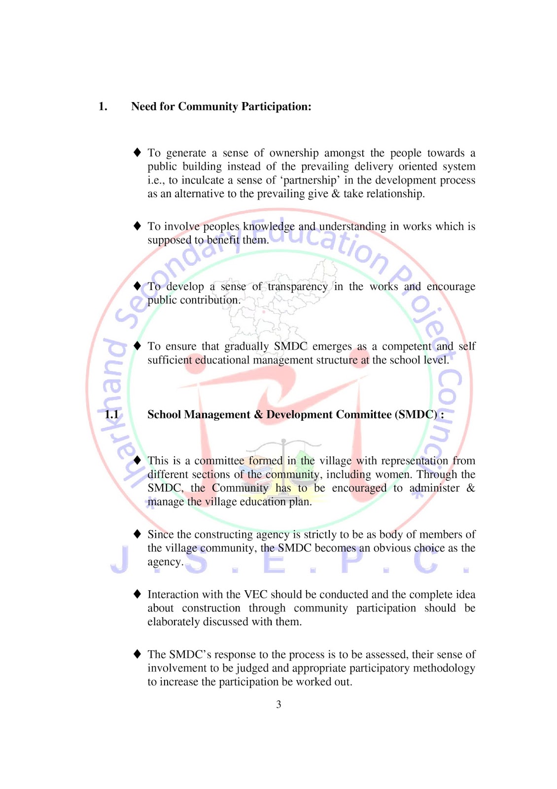 Jharkhand Secondary Education Project, Ranchi: ACR Construction under ...