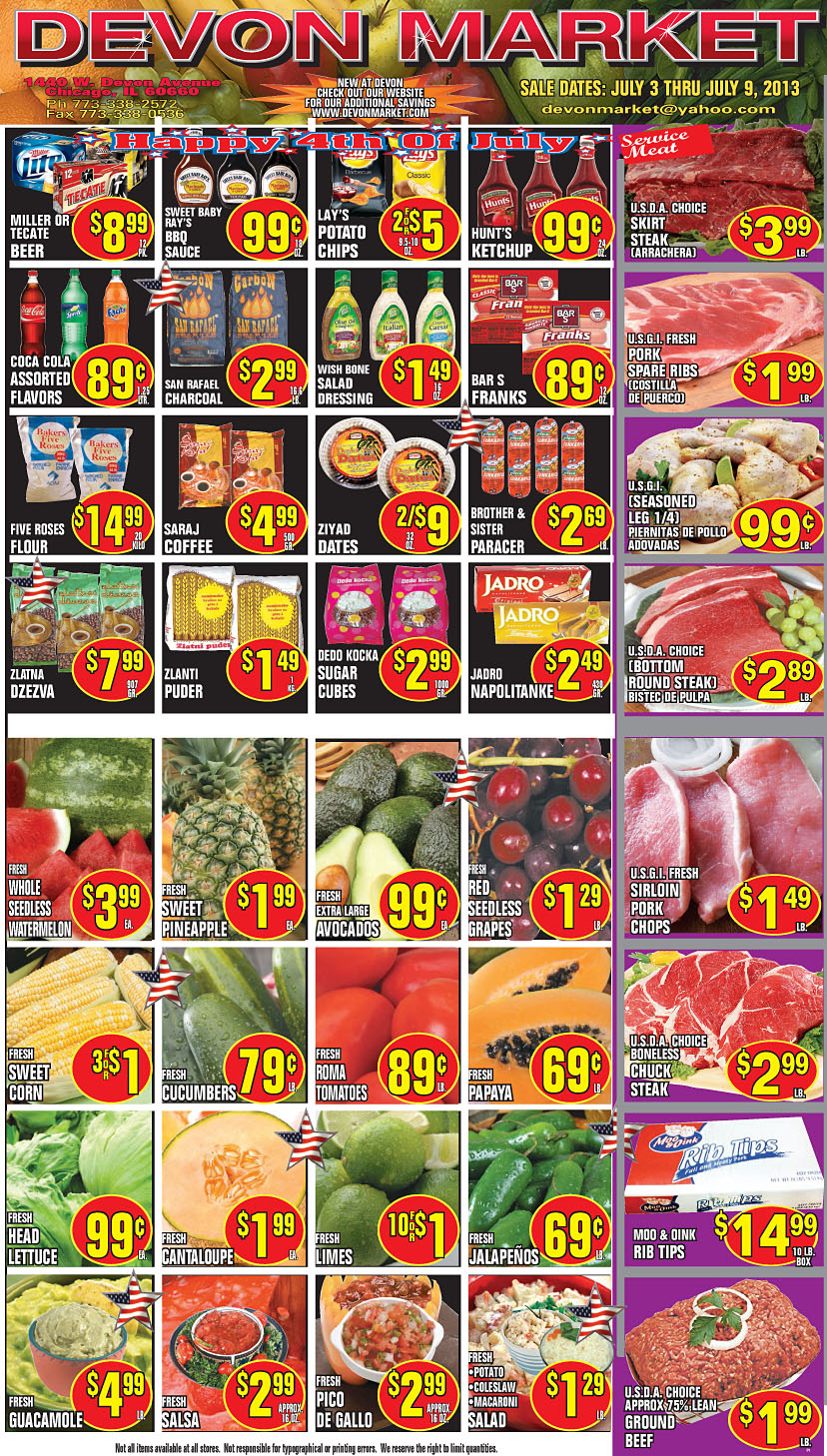 Rogers Park Chamber of Commerce: Devon Market Weekly Ads - Price Valid ...