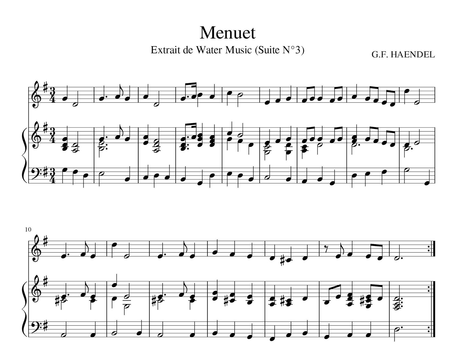 FM St-Jean: Menuet de Haendel (CI/4)