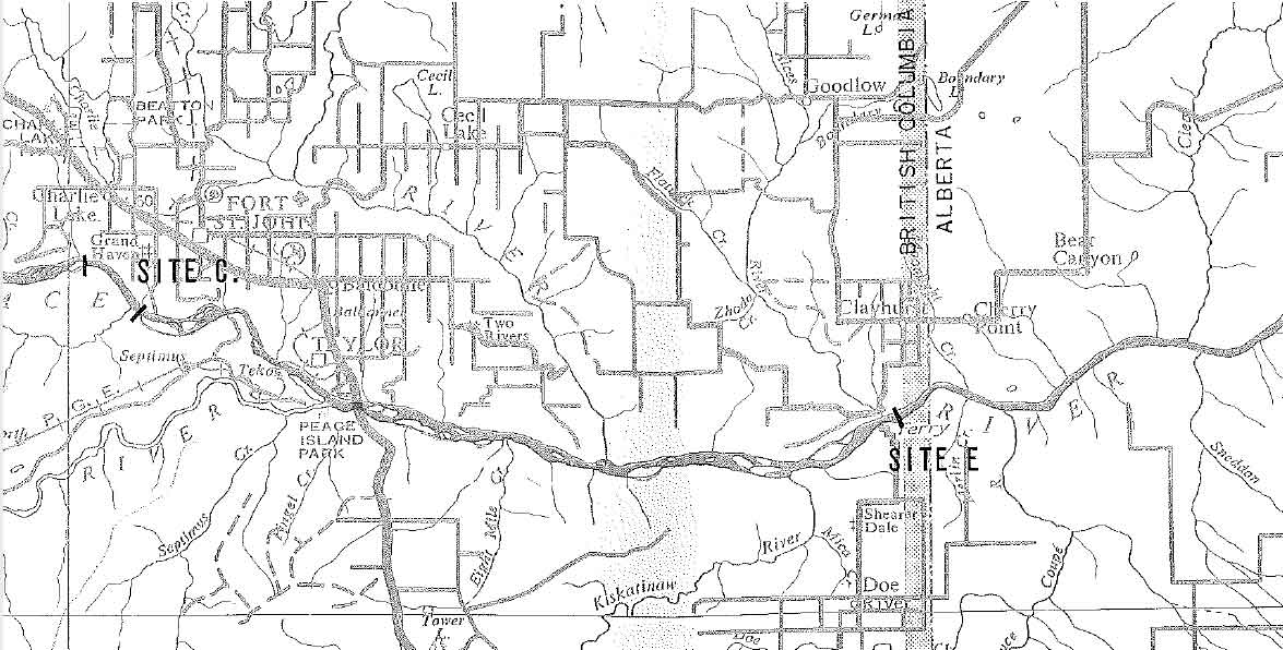 Blog Borg Collective: BC Hydro Study 1976. Dams on the Peace River ...