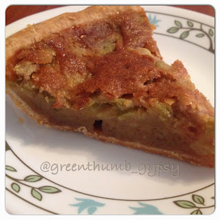 Cedar Moon Farms Greenthumb_Gypsy: Rhubarb Custard Pie