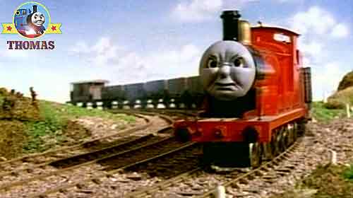 Toby Thomas the tank engine James the red train engine in a Mess ...