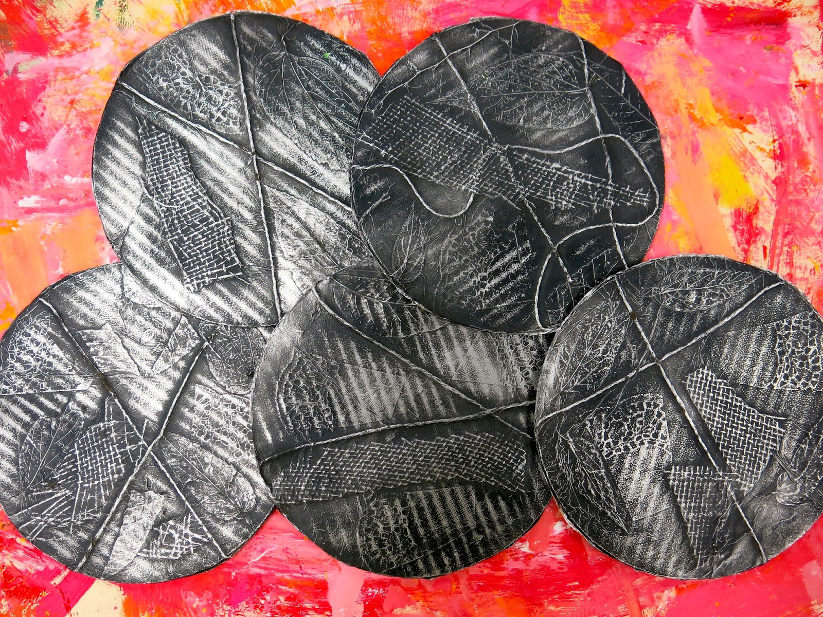 Cassie Stephens: In the Art Room: Texture Relief with Second Grade