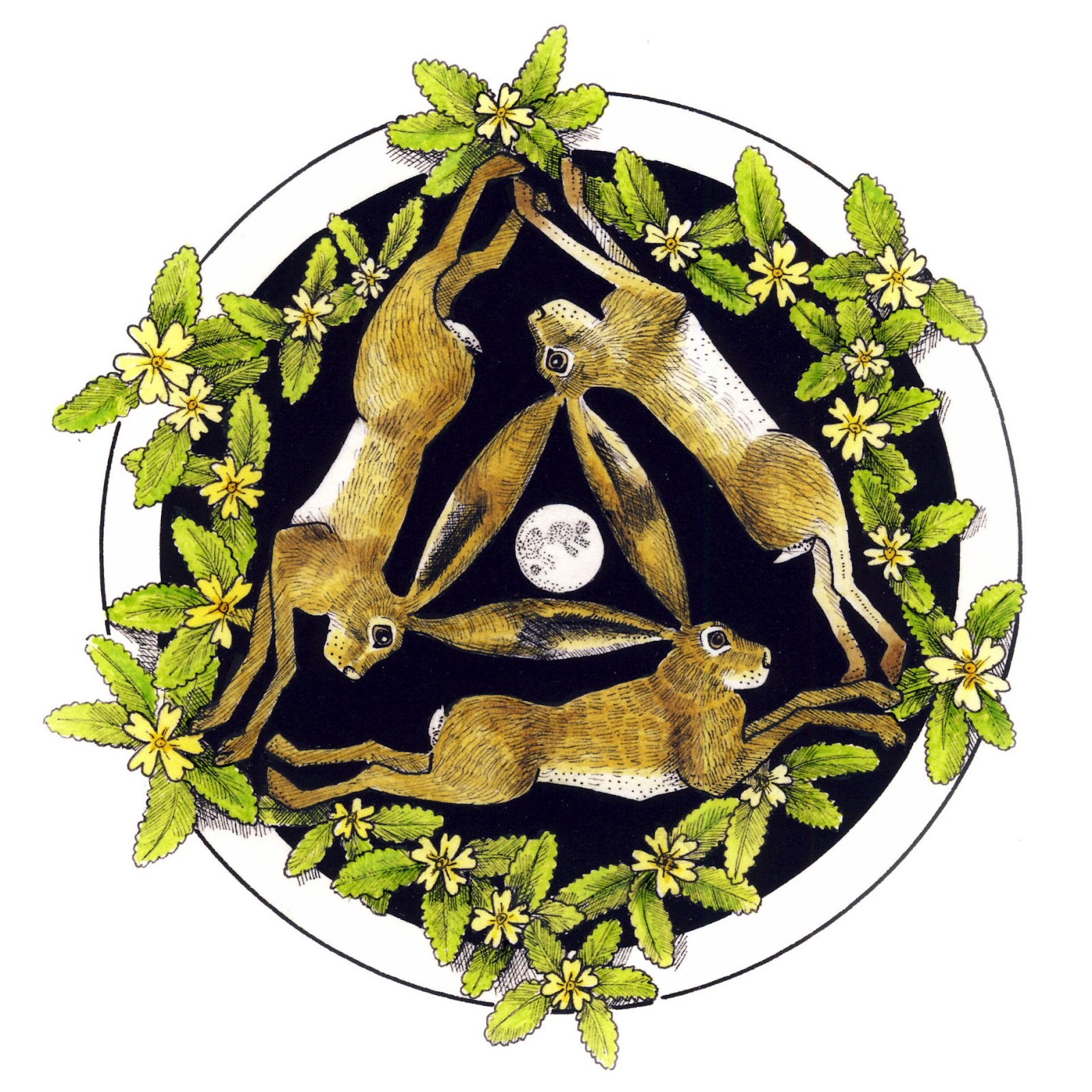 upside down in cloud: Three Hares in Devon churches: a map