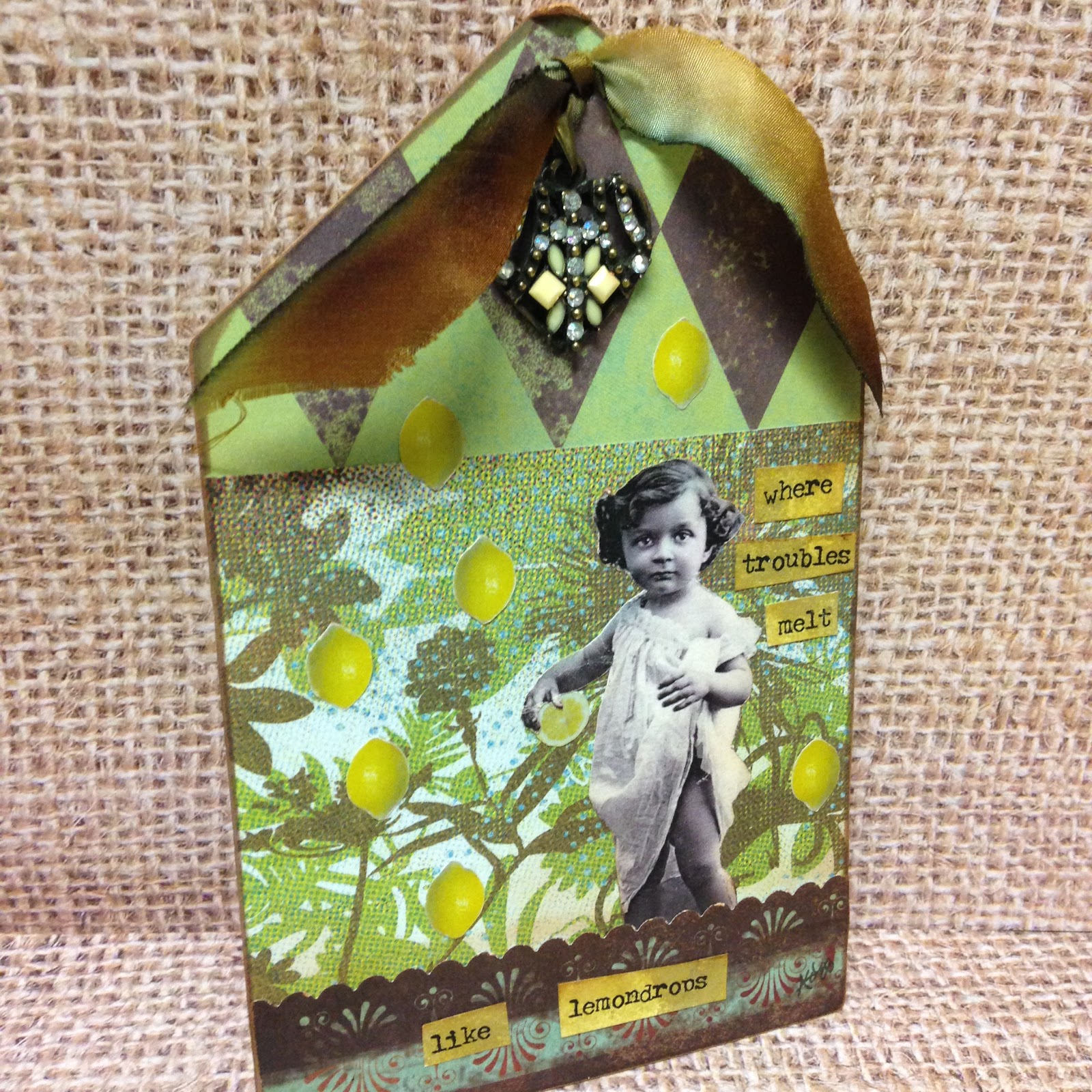 SewPaperPaint: Row House Altered Art Project