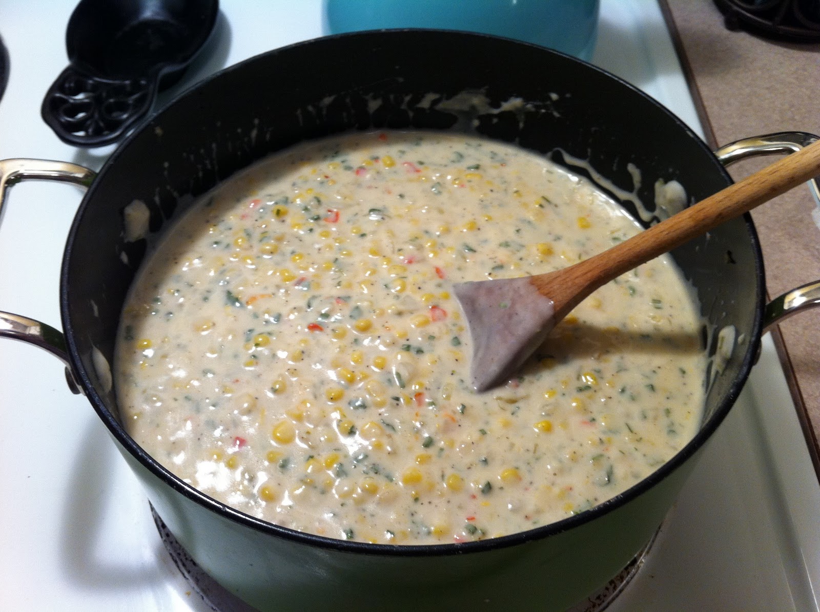 Midwestern Paradise: Southwestern Corn Chowder & Mossy Monogram Project