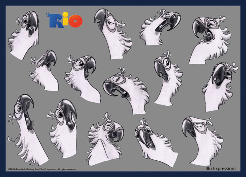 Living Lines Library: Rio (2011) - Character Design