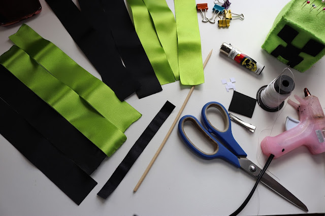 PASSO A PASSO LAÇO CREEPER MINECRAFT