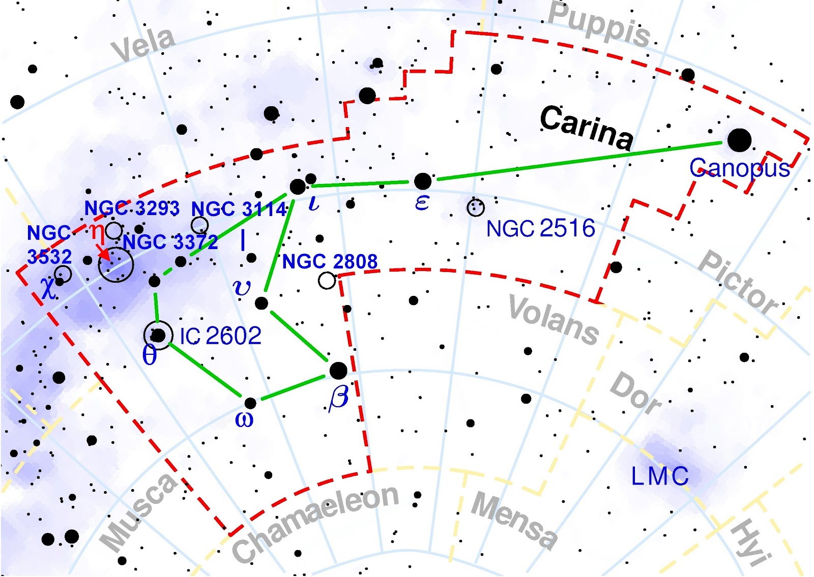 Astronomia: Carina ( Quilha )