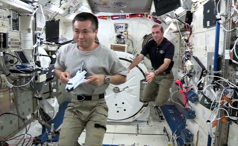 Suburban spaceman: ISS Astronauts Celebrate 'Cosmos' with Weightless ...