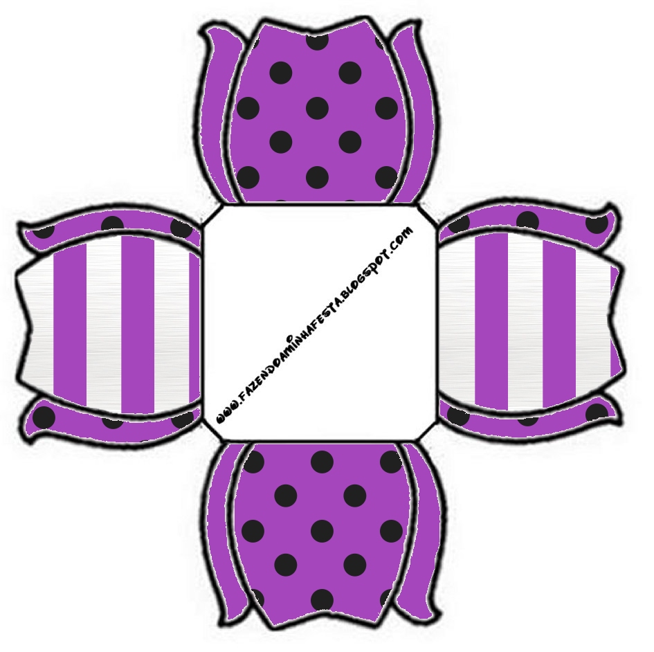 Sweet 16 Black Polka Dots in Purple: Free Printable Boxes. | Oh My ...