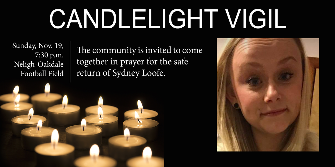 Grace Lutheran Church: Candlelight Vigil Planned Sunday For Sydney Loofe