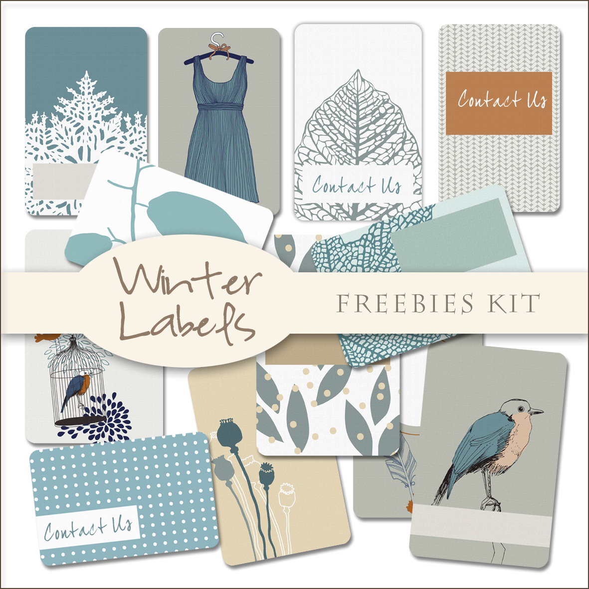 Scrap. DOT: Freebies Winter Labels