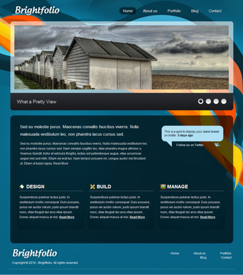30 Free HTML Web Design Templates | Design Inspiration | PSD Collector