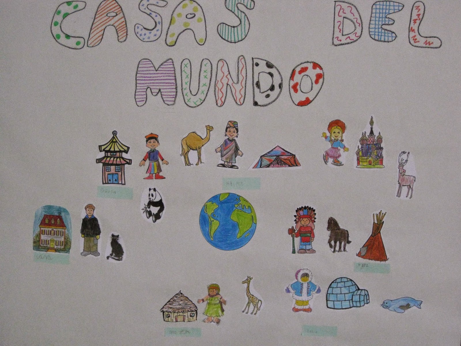 El rincón de primero: Casas del mundo