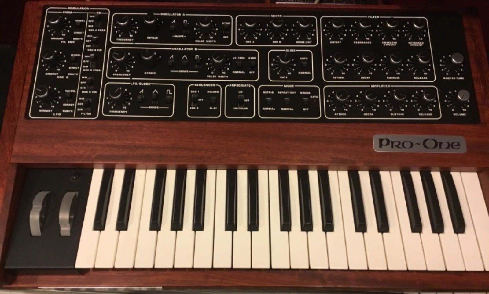 MATRIXSYNTH: Sequential Circuits Pro One with custom wood case