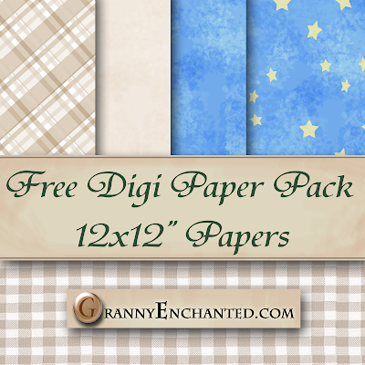 GRANNY ENCHANTED'S BLOG: Free Christmas Lights Digi Scrapbook Paper Pack