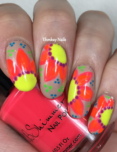ehmkay nails: Polish Con NYC Nails: KBShimmer All the Bright Moves Neon ...