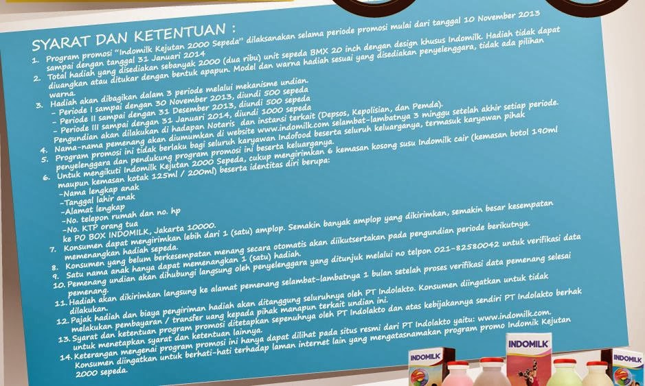 Periode Kuis : 10 November - 31 Januari 2014