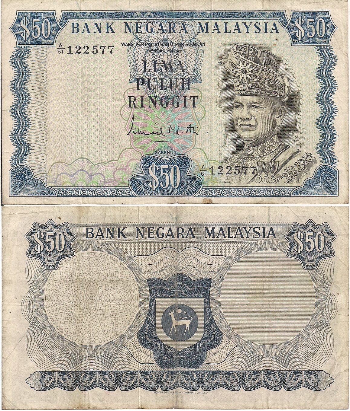Siri Lengkap Wang Kertas Malaysia - Note RM50