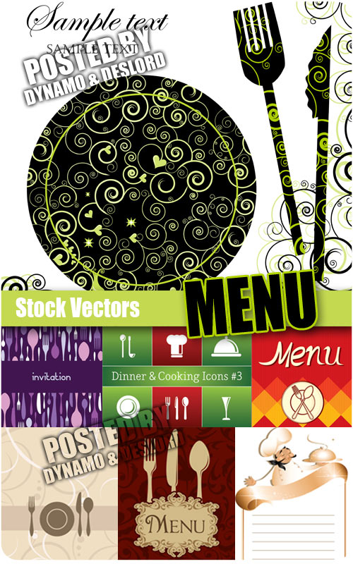Best Vectors ClipArt: Beautiful Food Menu Book Cover Design Template ...