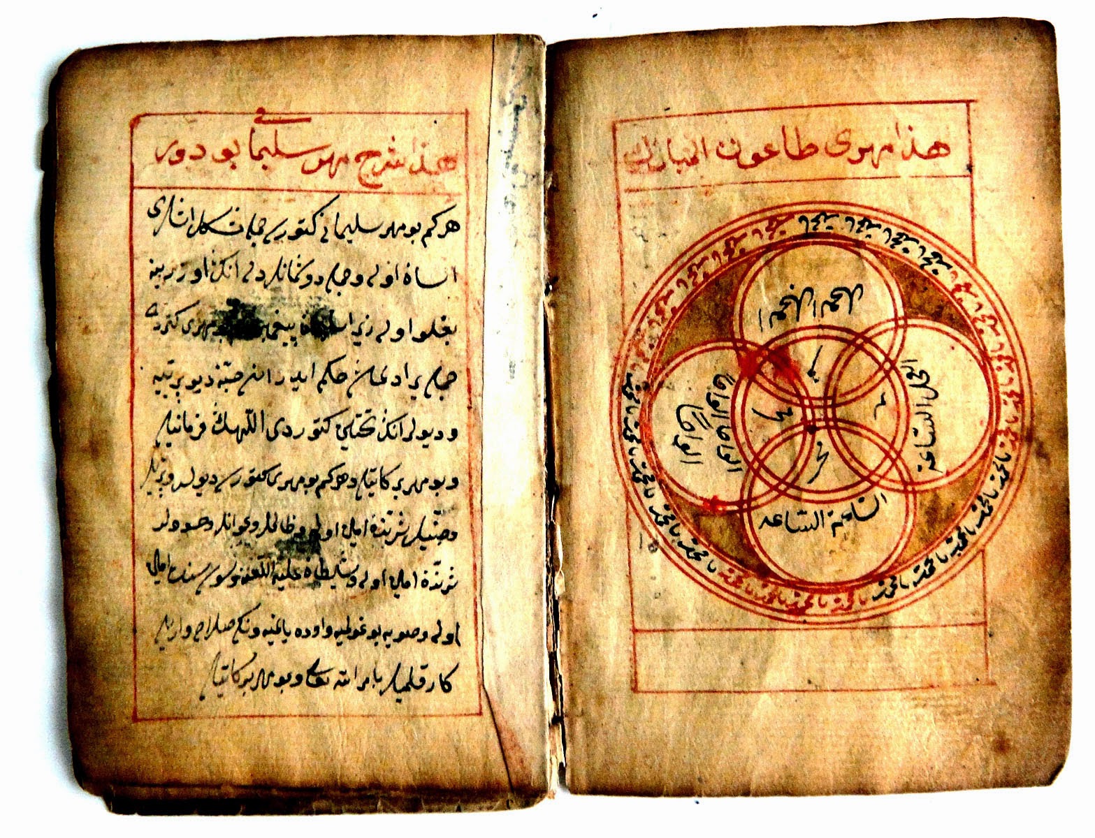 abu dervish: Ancient Manuscript Review 156 : Antique Ottoman Talismanic ...
