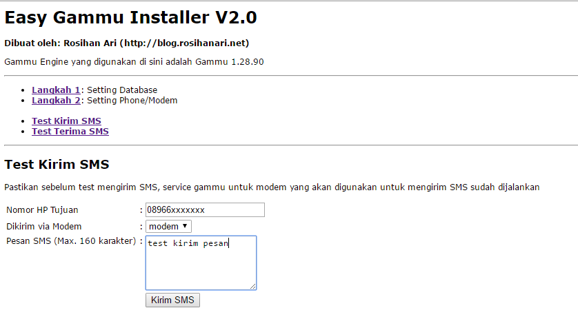 Membuat SMS Gateway dengan Gammu, Php dan Mysql di Windows | Teknologi Mutahir