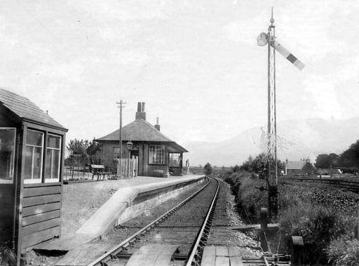 Tour Scotland: Old Photograph Railway Station Corpach Scotland