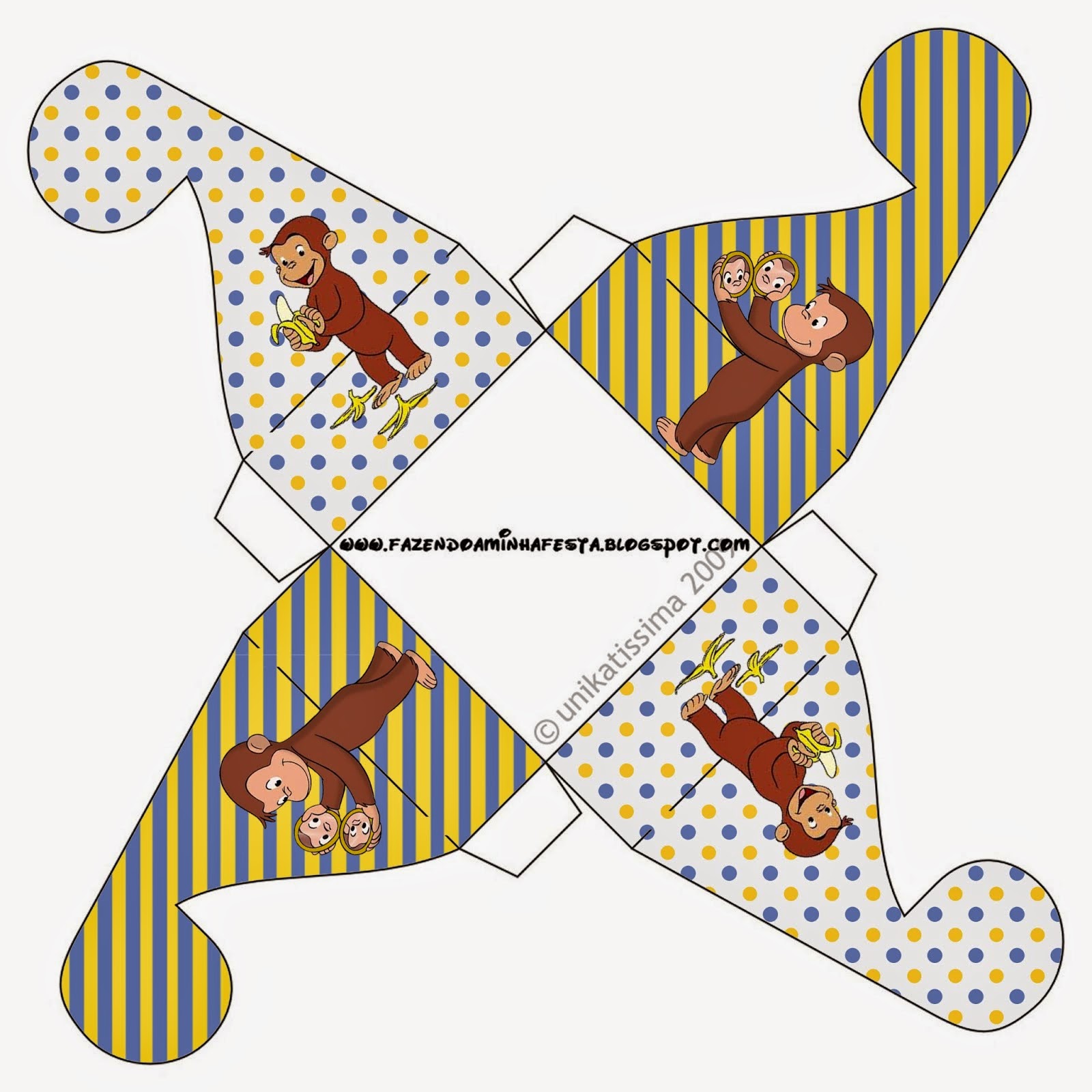 Curious George: Free Printable Boxes. - Oh My Fiesta! in english