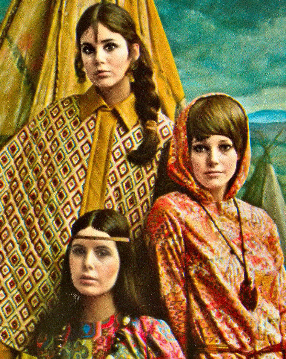 Corby Sisters: July 1970 Colleen & Molly Corby for Dan River 3