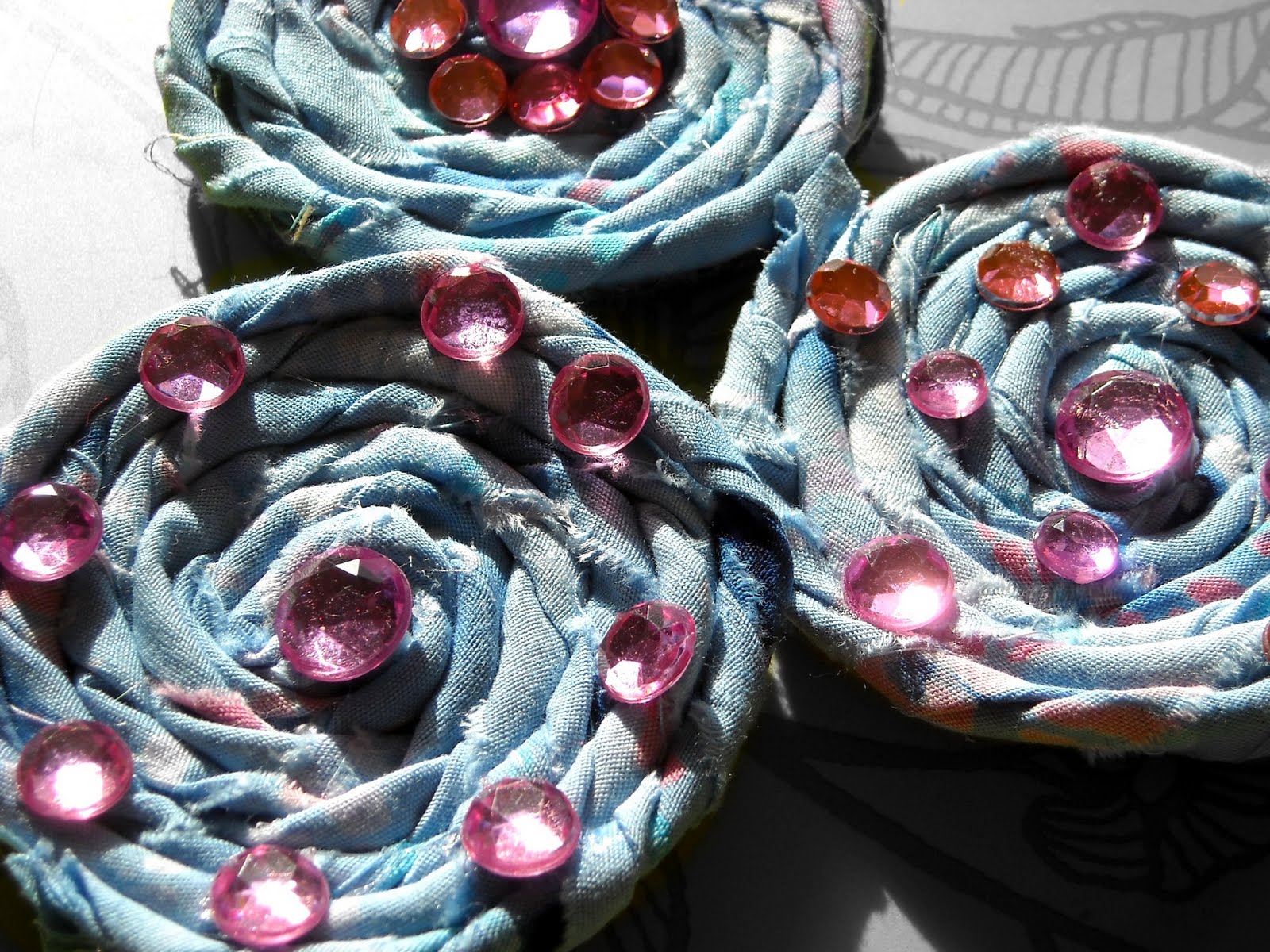 Faerie Dust Dreams: Tuesday Tutorial- "No Sew - Coiled Flowers"