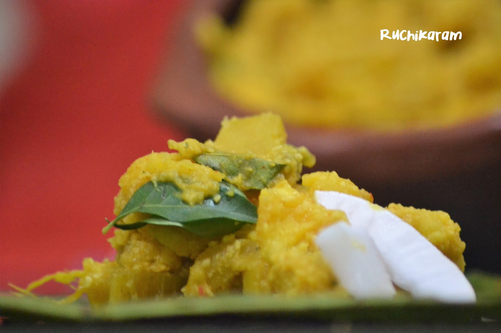 Ruchikaram: Kappa Vazha Pindi Puzhukku / Kerala Style Naadan Puzhukku