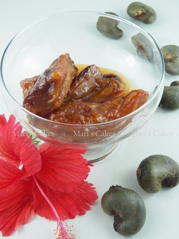 Cashew Apple Dessert, Dulce de Cajuil | Mari's Cakes (English)