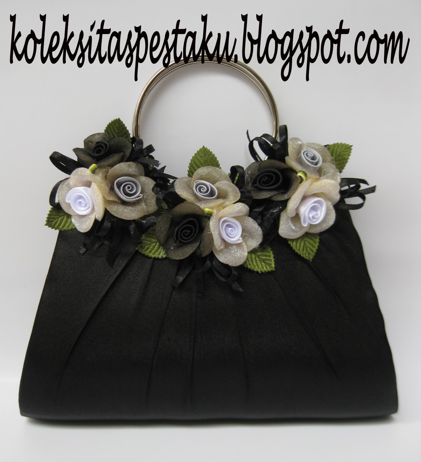 Tas Pesta - Clutch Bag @taspestaku: Tas Pesta Unik Bunga Hitam - Clutch ...