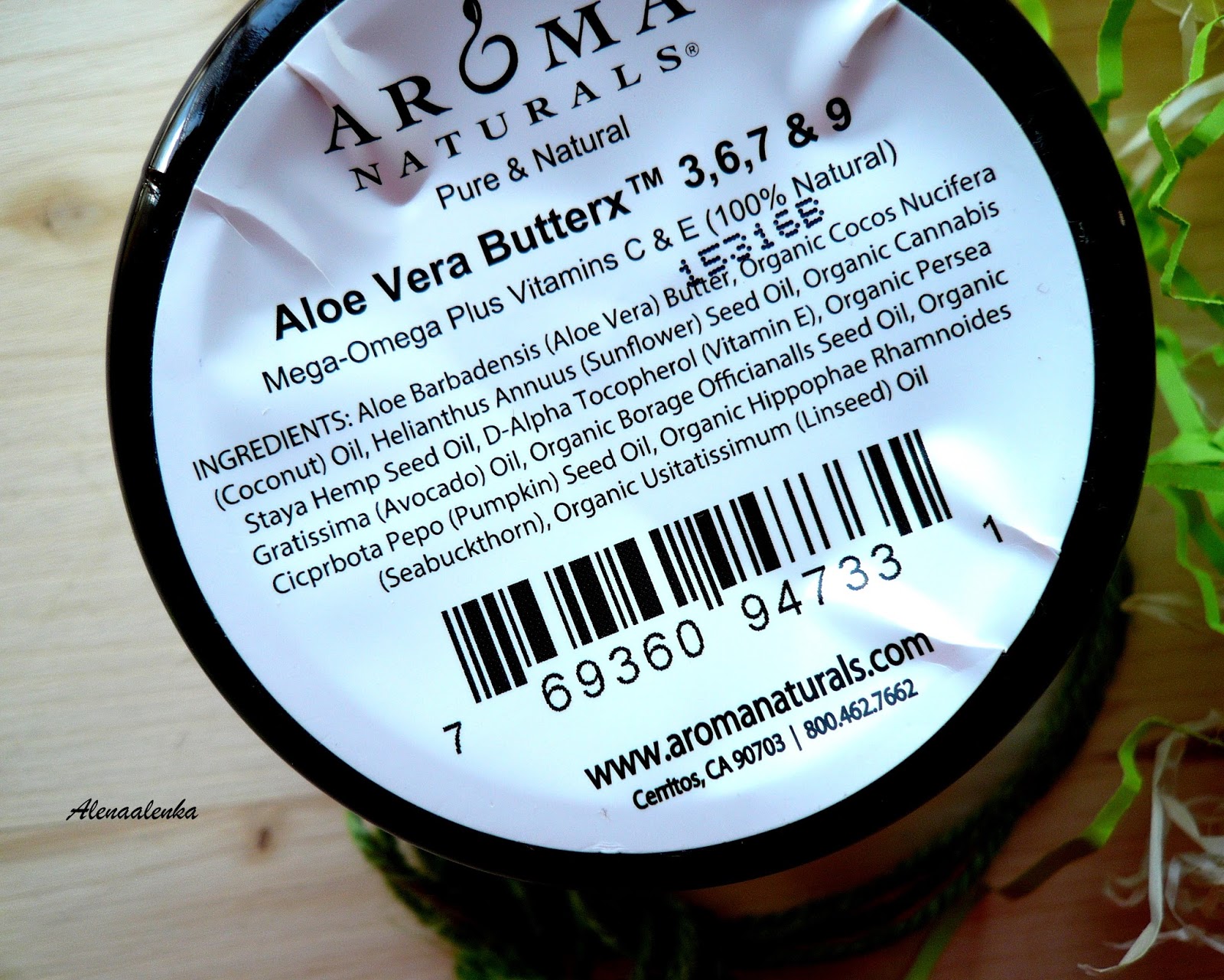 Aroma Naturals. Pure Aloe Vera Butter For Face & Body \ Масло Алоэ Вера ...
