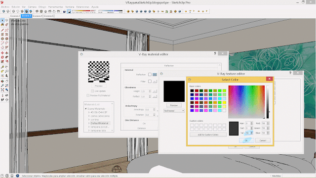 Renderizar con VRay 2.0 para SketchUp: Crear Vidrio Realista o cristal