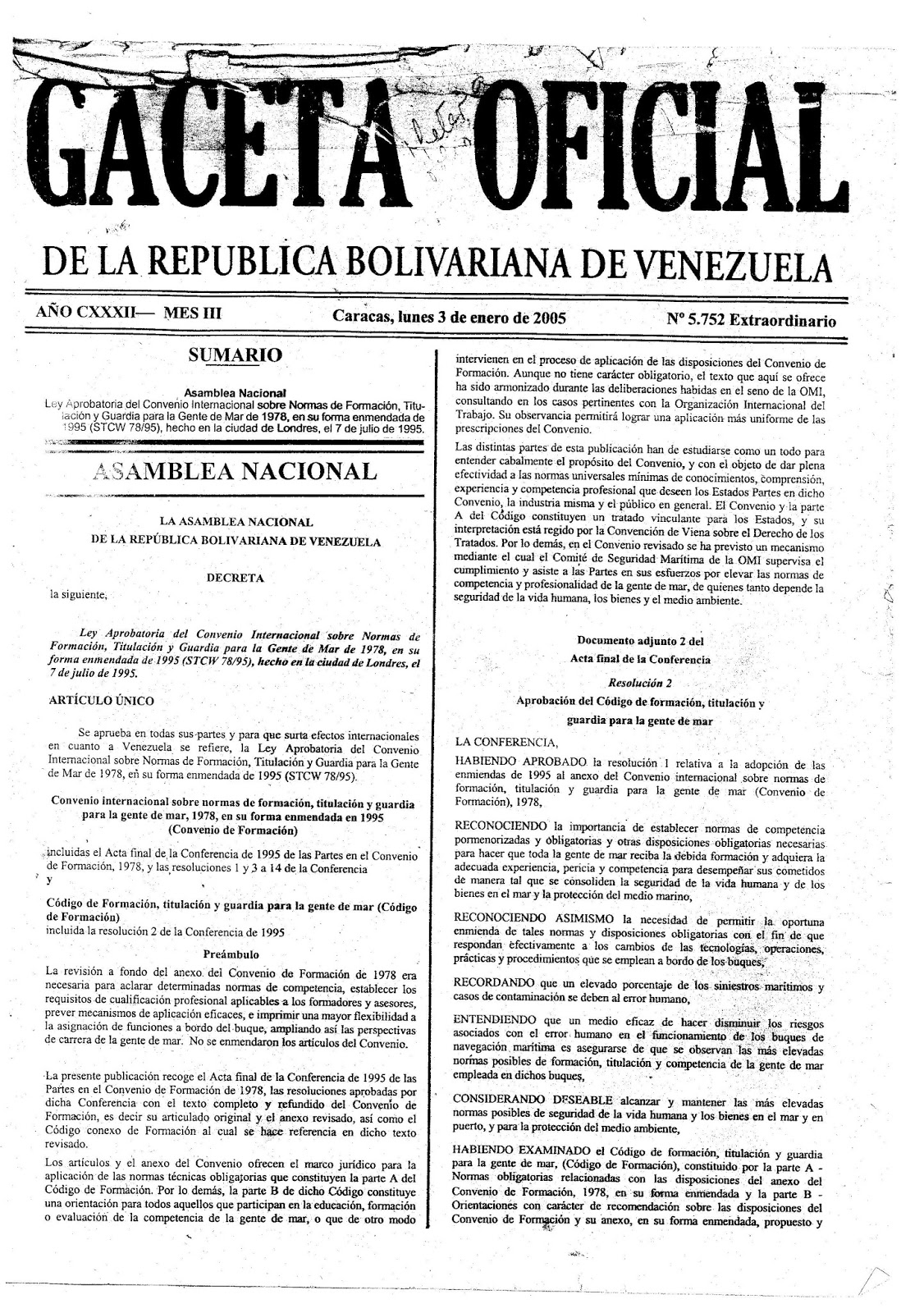 Análisis de Instrumentos Jurídicos que regulan a la Marina Mercante ...