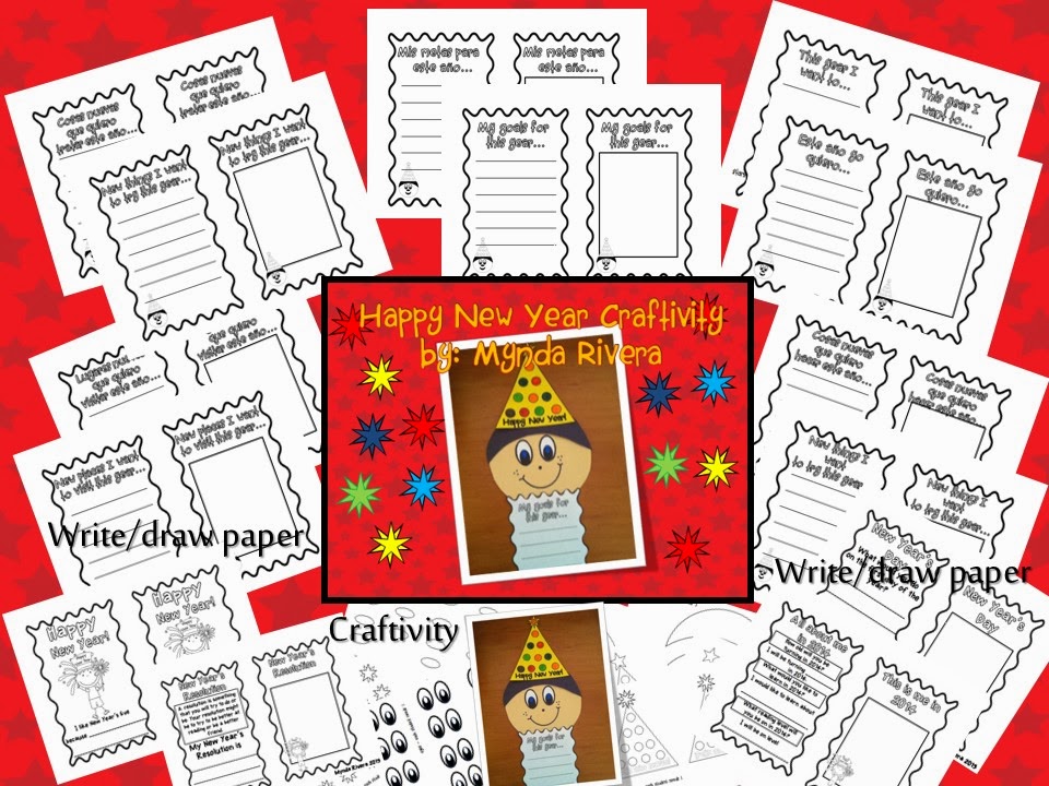 B is for Bilingual: Happy New Year Craftivity!