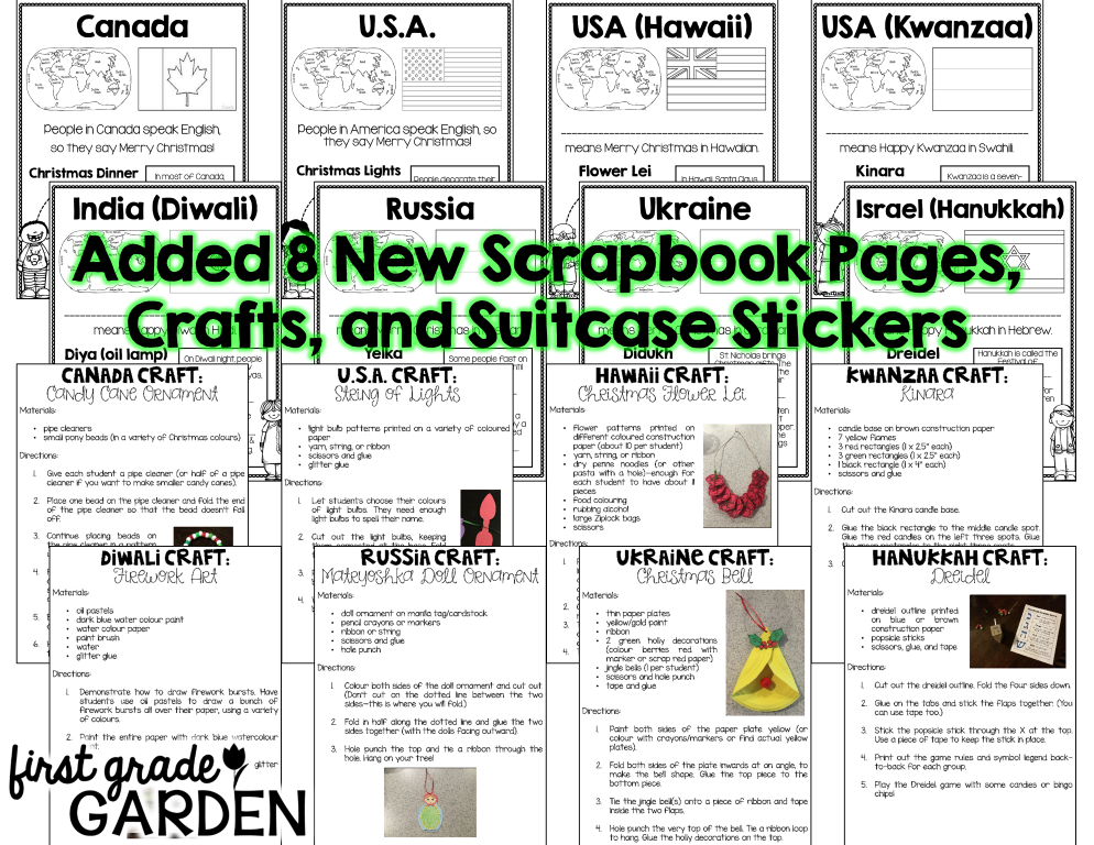 First Grade Garden: Christmas Around the World Updates!