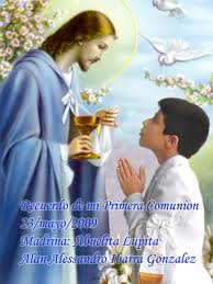 ACeventos: SIGNIFICADO PRIMERA COMUNIÓN