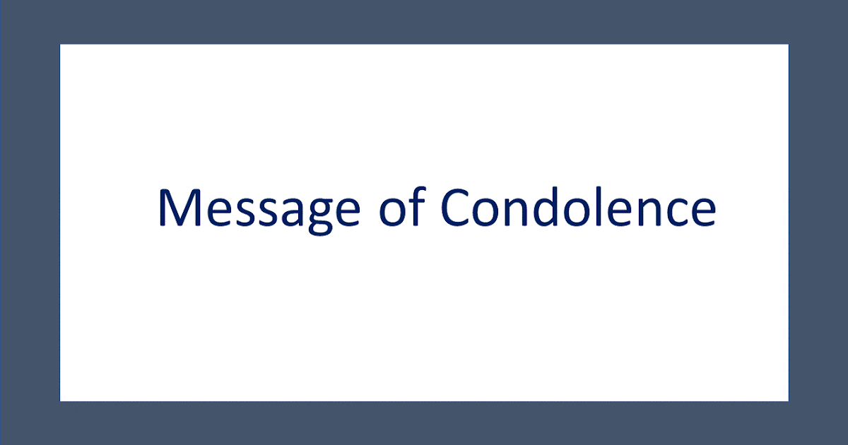 Message of Condolence (SEE Guided Writing-I) - Surya Xetri
