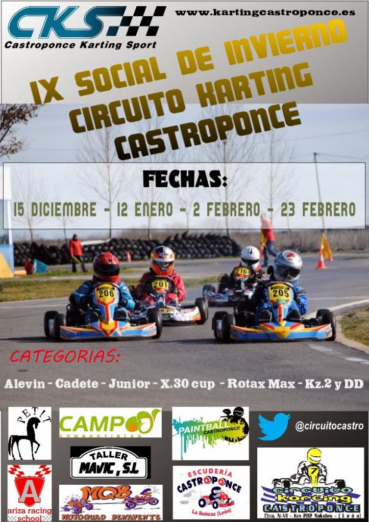 Mandk Karting Karting Castroponce 3ª Prueba Social De Invierno