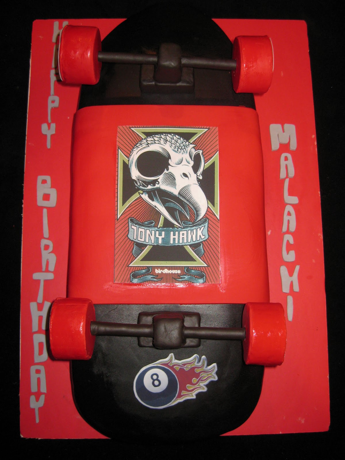 Sweet Bea's: Tony Hawk Skateboard Cake