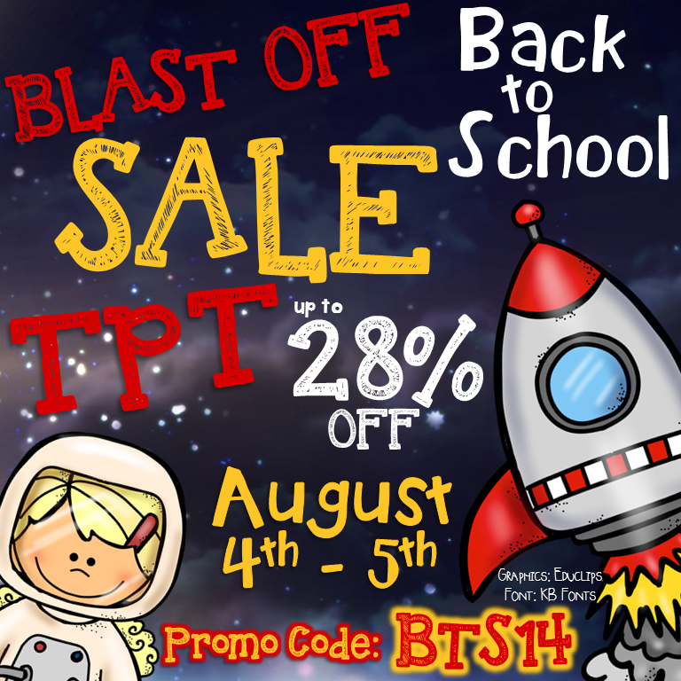 Peterson's Pad: BLAST OFF TpT SALE!