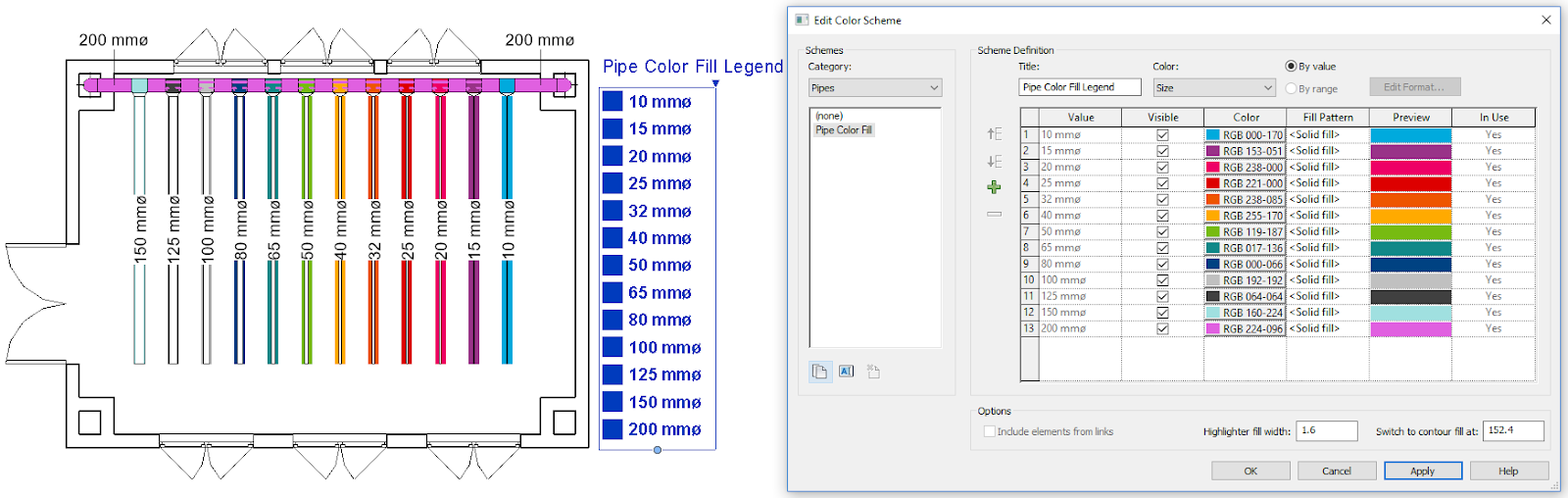 Revit Recess: Revit 2019: Colorfill Legend Visual Style Revit Recess: Revit 2019: Colorfill Legend Visual Style